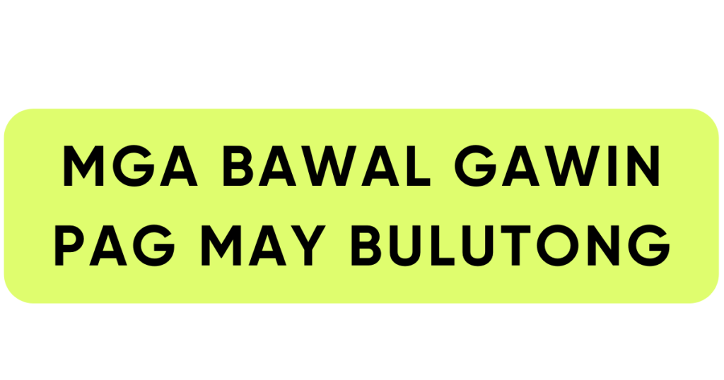 Mga Bawal Gawin pag may Bulutong - Gamotsa