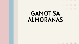 Gamot sa Almoranas - Gamotsa